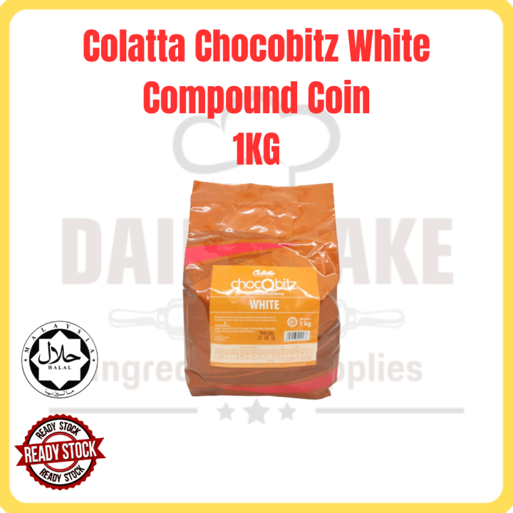 Colatta Chocobitz White Compound Coin 1KG/Coklat Putih Coin/白巧克力 ...
