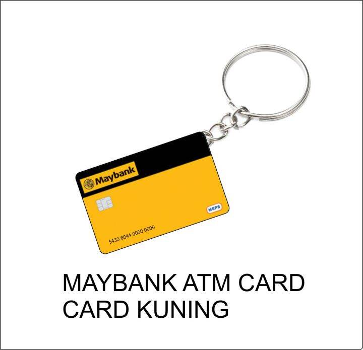 Maybank ATM Card keychain 2d atm card | Lazada
