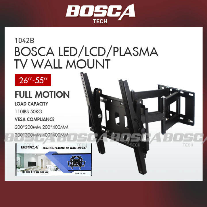 BOSCA LED/LCD/Plasma TV Wall Mount 1042B 26''-55'' Full motion Swivel ...
