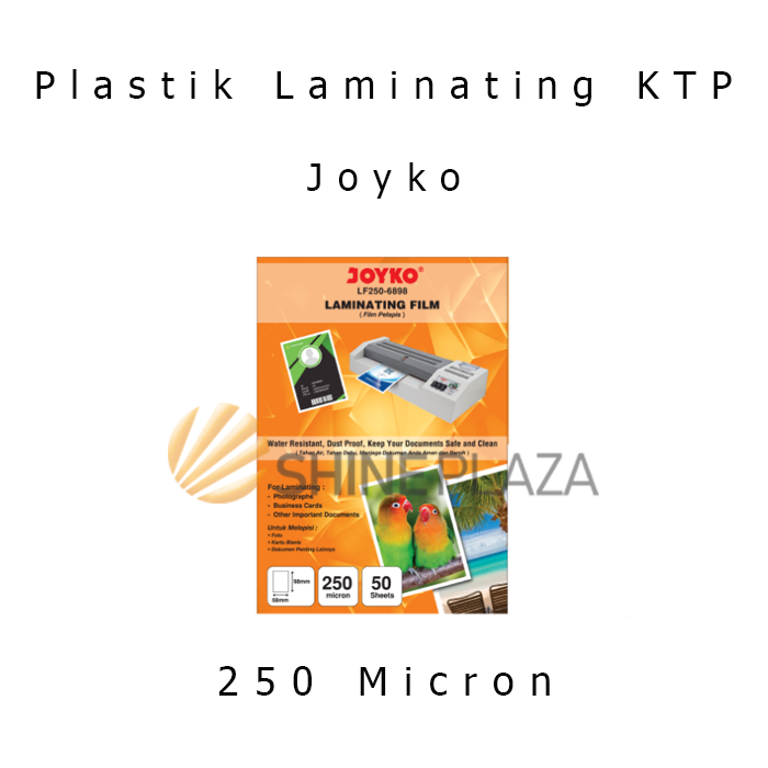 Plastik Laminating KTP Joyko - Laminating Film KTP 250 Micron | Lazada ...