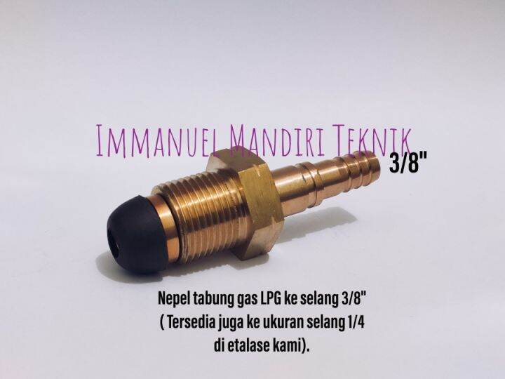 Nepel tabung gas lpg 50 kg selang 3/8 / Nepel pigtail selang 3/8 | Lazada Indonesia