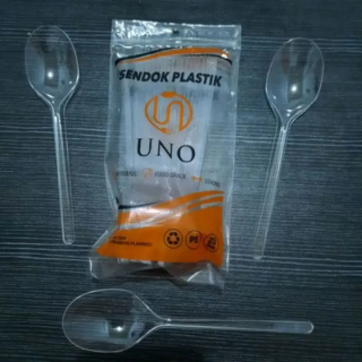 Sendok Makan Plastik Bening Panjang UNO 25pcs | Lazada Indonesia