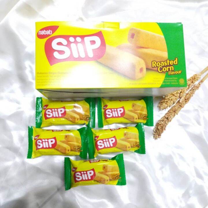 NABATI SIIP RASA Roasted Corn 5 GR ( 1 BOX ISI 20 PCS) / MAKANAN RINGAN ...