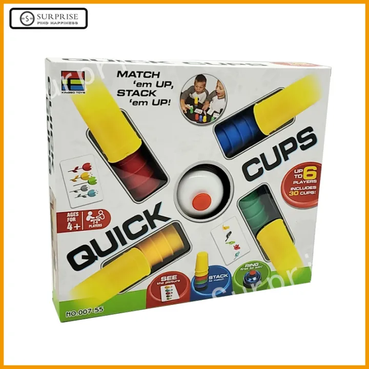 【Ready Stock】Fun Family Parent-child Board Game Quick Cups Party Game ...