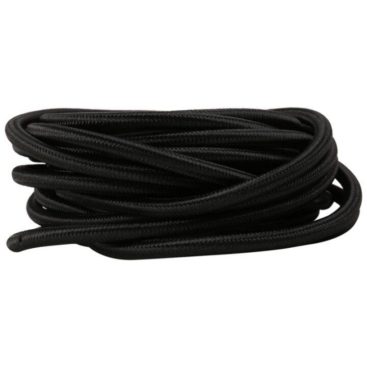 Vintage Braided 2Core Fabric Lighting Flex Cable Cord, Black 5 Meter ...