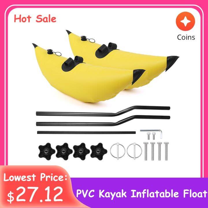 Kayak Float Kayak PVC Inflatable Outrigger Float With Sidekick Arms Rod Kayak Boat Fishing ...