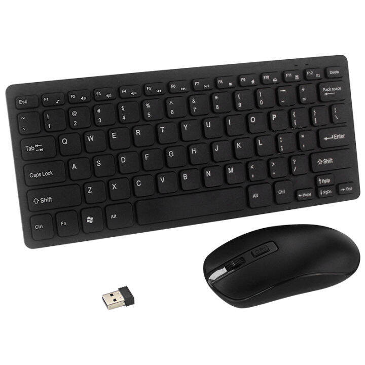2.4G Wireless Keyboard and Mouse Protable Tablet Mini USB Keyboard ...