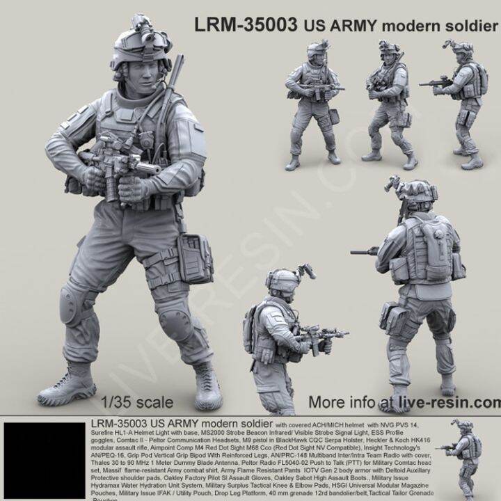 1/35 US ARMY modern soldier # 3, Resin Model Soldier figure GK, Modern ...