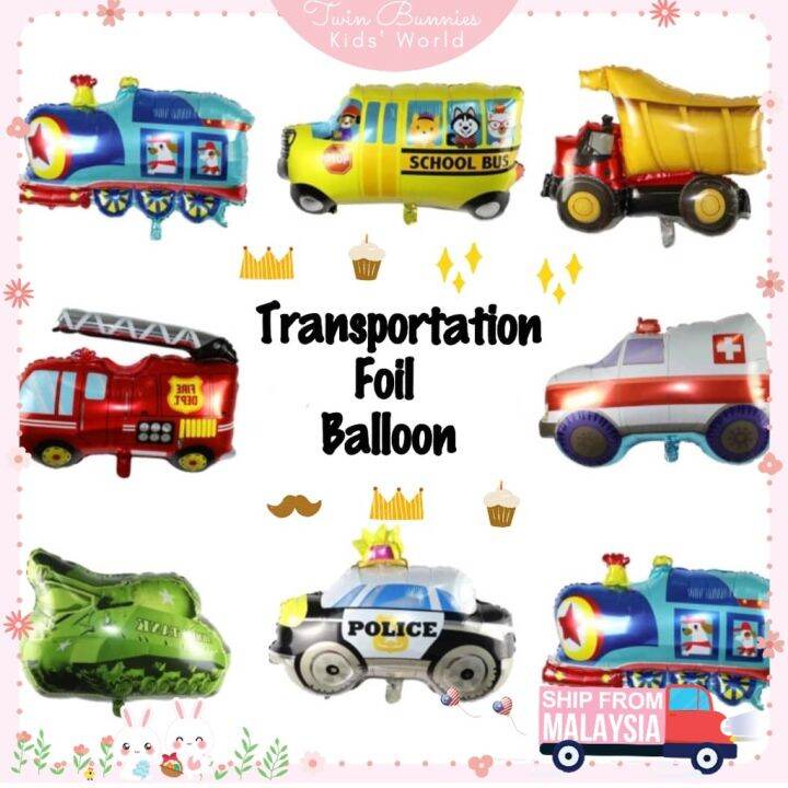 Big Size 1pc Transportation Theme Foil Balloon Rocket Car Aeroplane ...