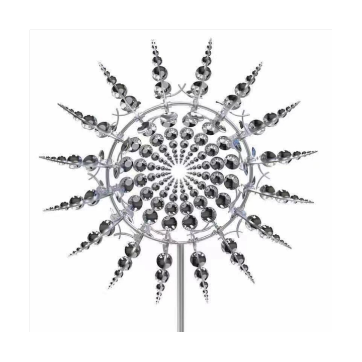 New Unique and Magical Metal Windmill Dandelion Fairy Wind Spinner ...