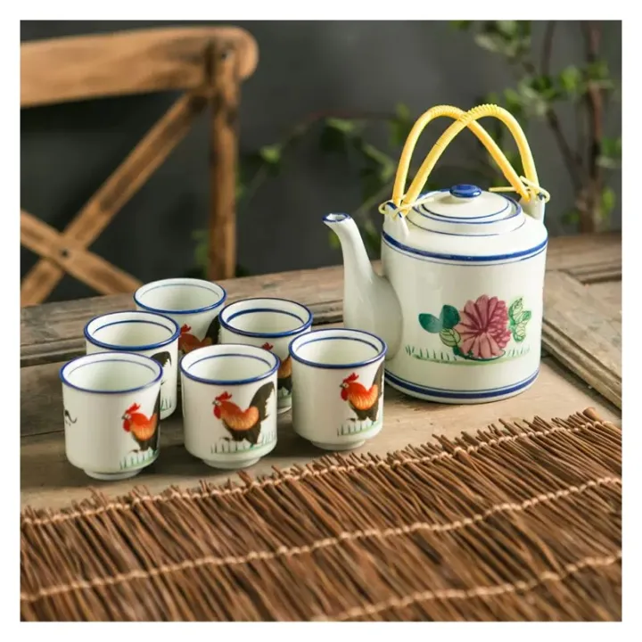 [HS Porcelain] 🐓 Rooster Set 🫖 Tea Set 💗 Nostalgic Classic | Retro 🌈 ...