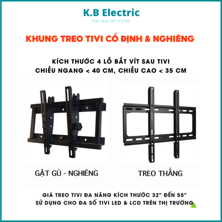 Khung treo ( giá treo) TIVI cao cấp cố định(sát tường) và nghiêng từ 42-65 inch và 60-85 inch ...