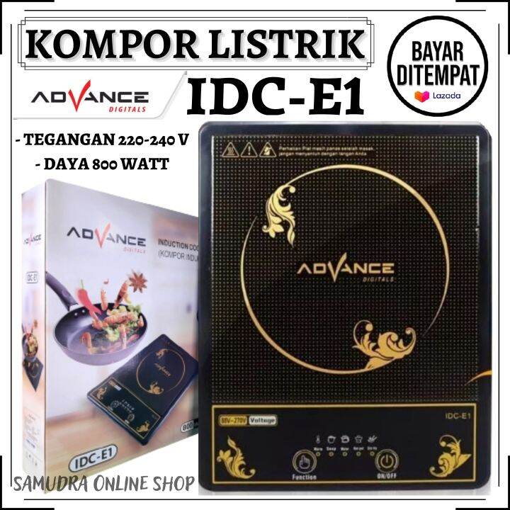 KOMPOR LISTRIK INDUKSI ADVANCE IDC-E1 | ADVANCE smart kompor listrik /Induction Cooker touch ...