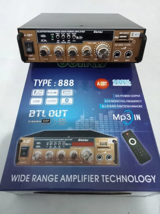 AMPLIFIER MERK DORRAS A-2BT | Lazada Indonesia