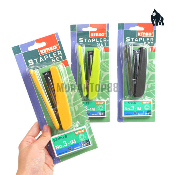 Stapler Set Kenko HD-50 Mesin dan Isi / Paket Staples Hekter Jepretan ...