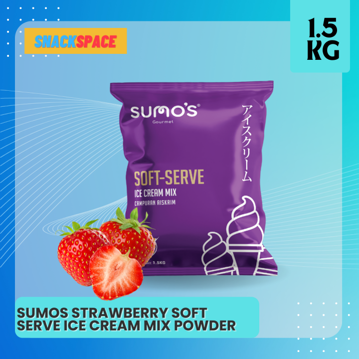 Sumo's STRAWBERRY Soft Serve Ice Cream Mix Powder 1.5kg HALAL | Lazada