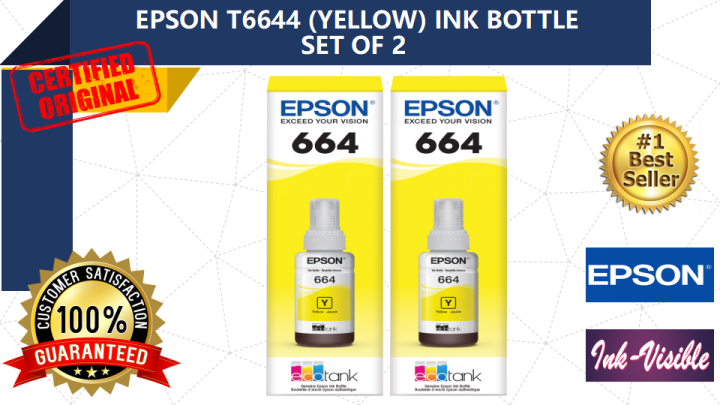 Epson 664 Ink Bottle (Yellow) Set of 2 | Lazada PH