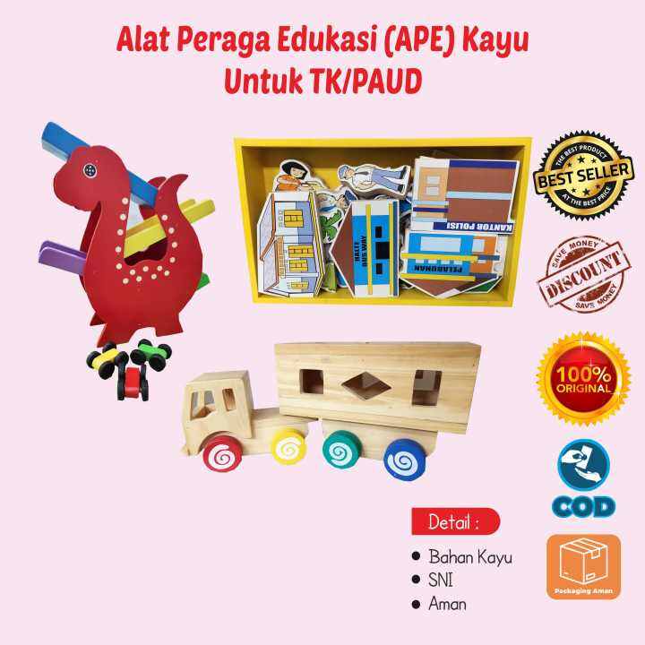 Mainan Kayu Edukasi Anak-Alat Peraga Edukasi Untuk Anak Tk Paud-Alat ...