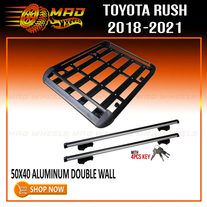 Toyota Rush 2018-2021 50x40 Aluminum Double Wall Roof Rack / Roofrack ...