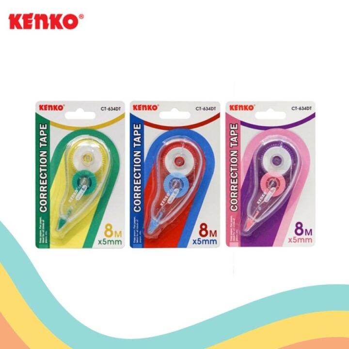 STIPO / CORRECTION TAPE KENKO CT-634 DT / PENGHAPUS PULPEN | Lazada ...