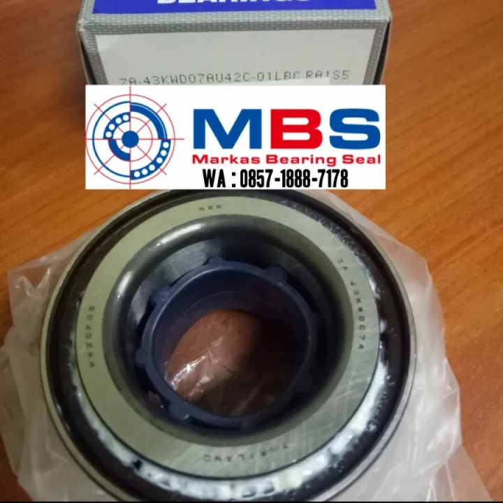 BEARING RODA DEPAN INNOVA dan HILUX SINGLE CABIN MERK NSK ASLI 43KWD07 ...
