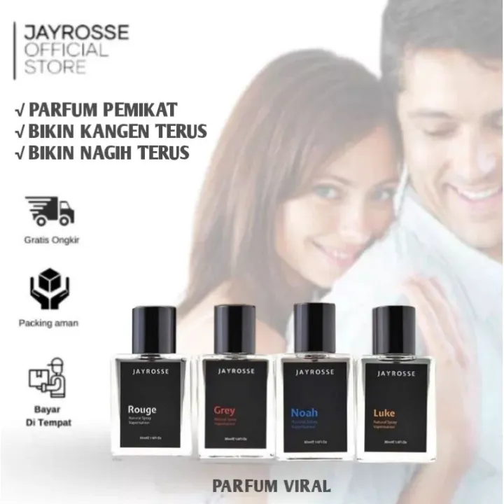 Parfum Jayrosse Viral Parfum Pemikat Best Seller Jayrose Viral Tiktok Luke Grey Rouge Noah Cool ...