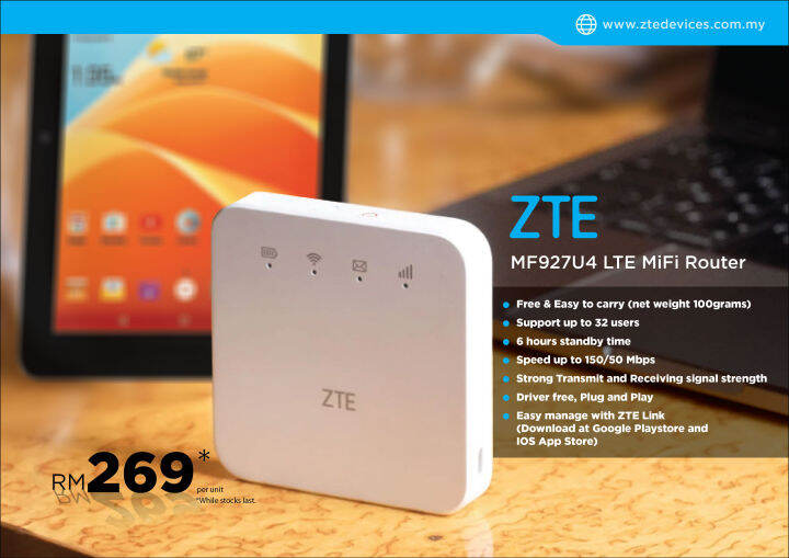 ZTE MF927U4 LTE DL 4*2 MIMO Network 2G/3G/4G Router Network 2G/3G/4G LED Light Indicator Display ...