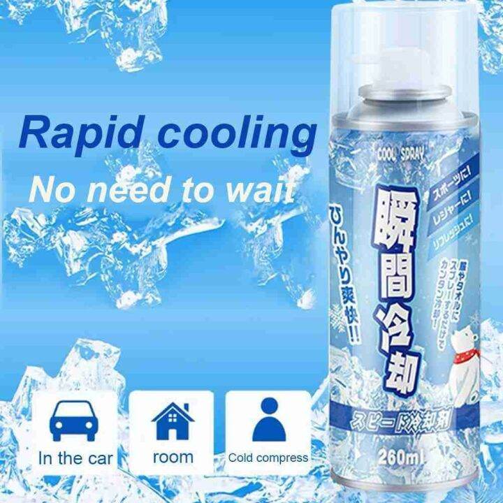 Air Freshener Spray Car Rapid Cooling Agent Refrigerant Summer Quickly ...