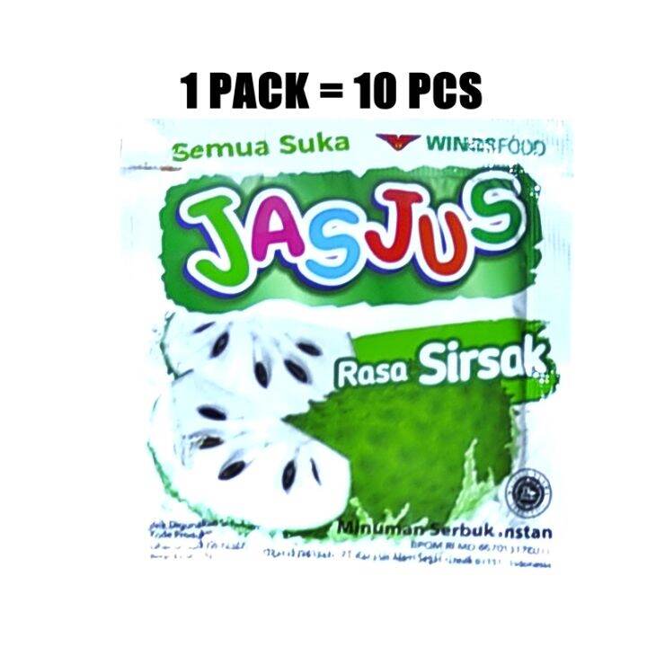 NEW JASJUS Rasa SIRSAK isi 10 Sachet Minuman RASA BUAH Bubuk Instant ...