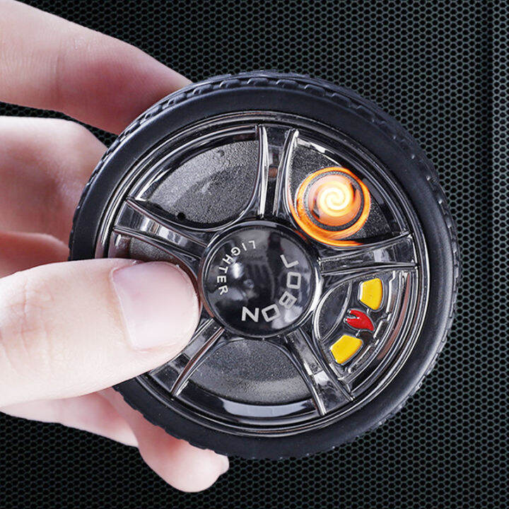 Smart Light Chip Black Technology Metal Wheel Fingertip Gyro Fidget ...