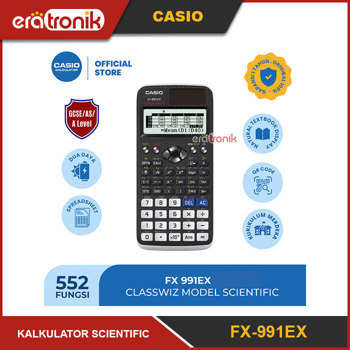 Kalkulator Casio FX-991EX Kalkulator Scientific | Lazada Indonesia