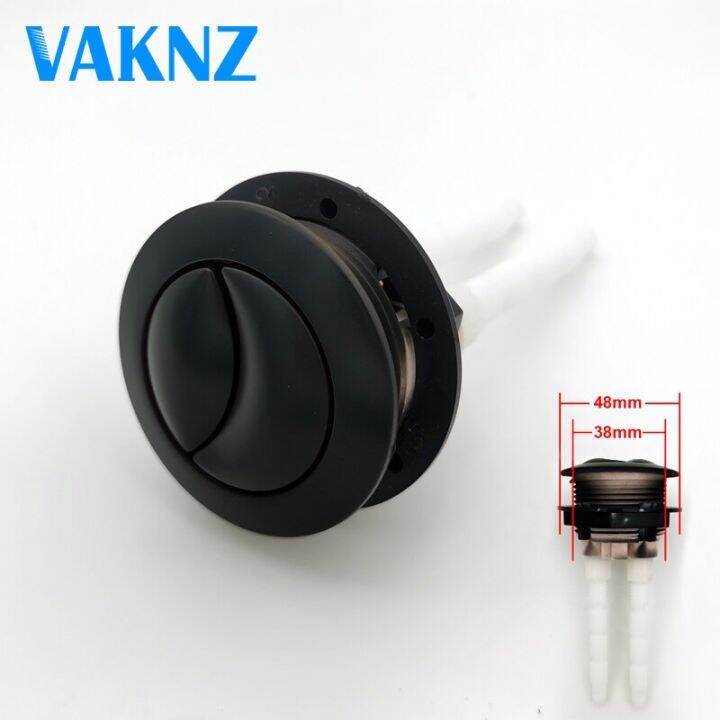 Dual Flush Toilet Tank Black Colour Button Round Shape Toilet Push ...