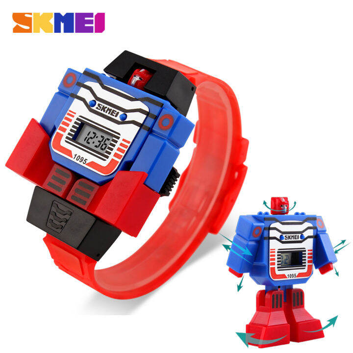SKMEI 1095 Creative Fashion Transformers Boy Kids Toy Watch Children ...