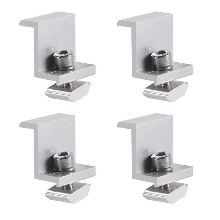 4 Pieces Solar Module Holder End Clamp Kit Solar Panel Edge Clamp ...