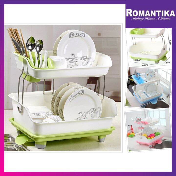 READY STOCK Rak Dapur Pinggan Mangkuk Sinki Dish Rack 3 Layers 2 Layers ...