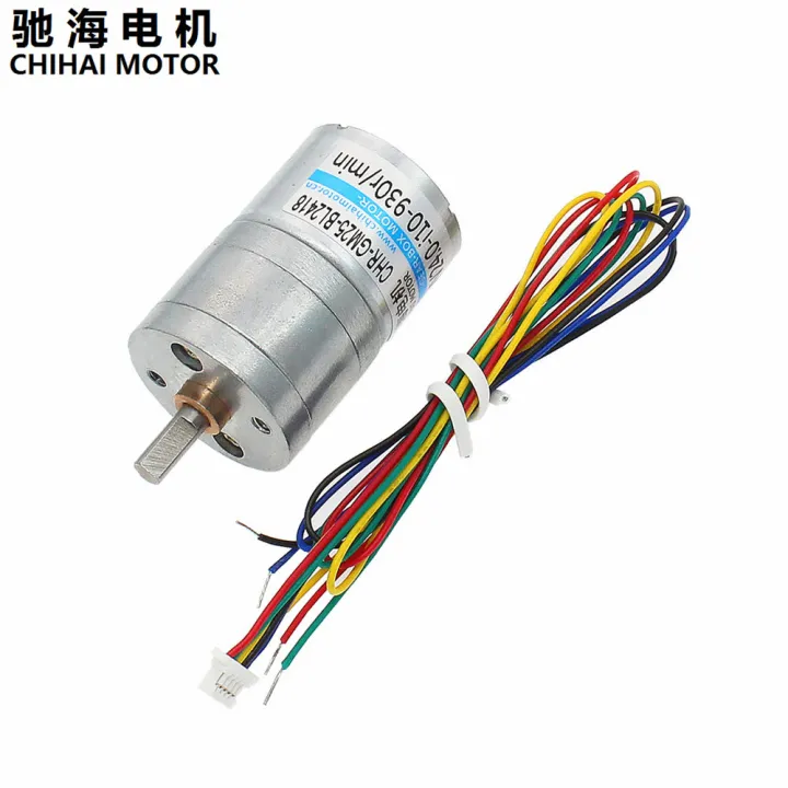 Chihai Motor Chr-Gm25-Bl2418 Dc Brushless Motor พร้อมไดรฟ์ในตัว24V 12V ...