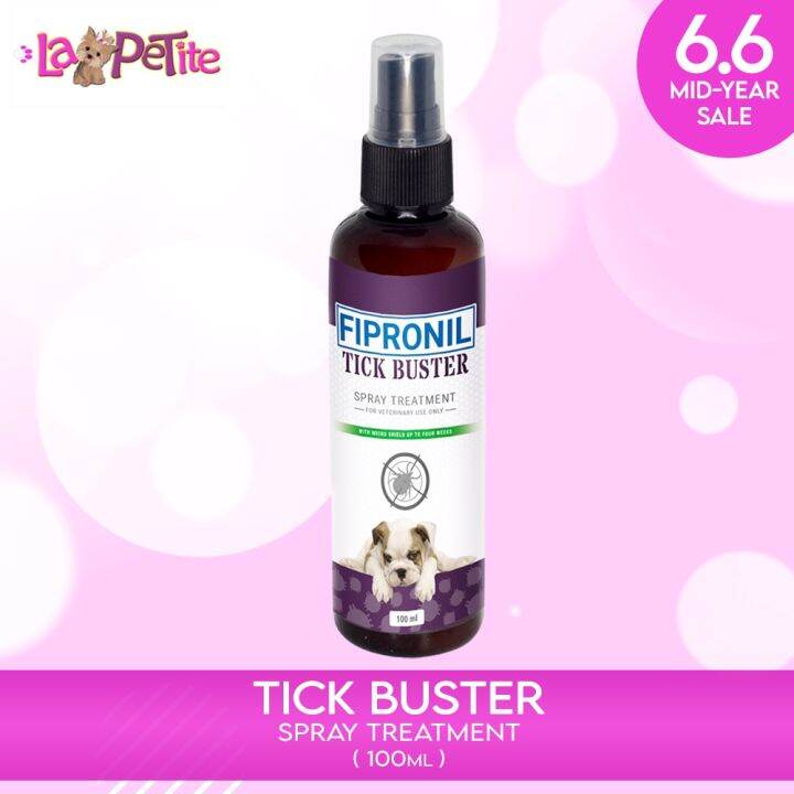 LKJ-Tick Buster Fipronil Spray Treatment 100mL (Anti Ticks, Fleas and ...