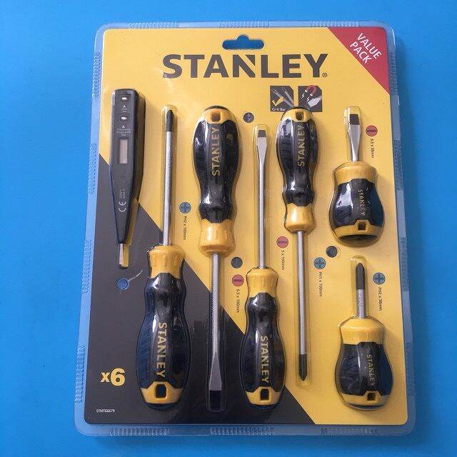 STANLEY STMT66679 BASIC FEATURE SCREWDRIVER SET (6PC) 92002-8 | Lazada