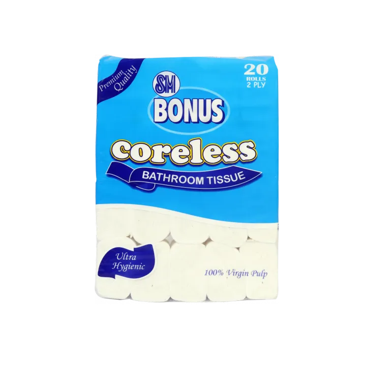 SM BONUS CORELESS BATH TISSUE 2PLY 20PCS x 2 | Lazada PH
