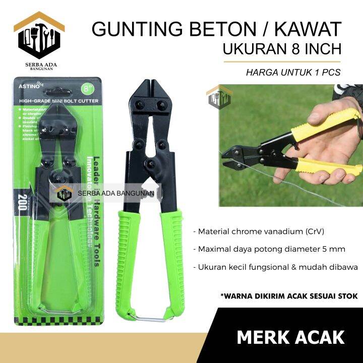 GUNTING BETON MINI 8 IN BOLT CUTTER INCH PEMOTONG PAKU INCI TANG POTONG ...