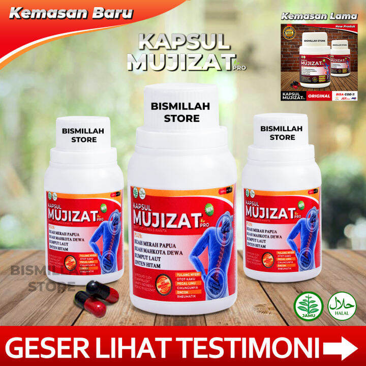 Kapsul Mujizat Original Isi 28 Kapsul - Obat Rematik, Asam Urat, Pegal ...
