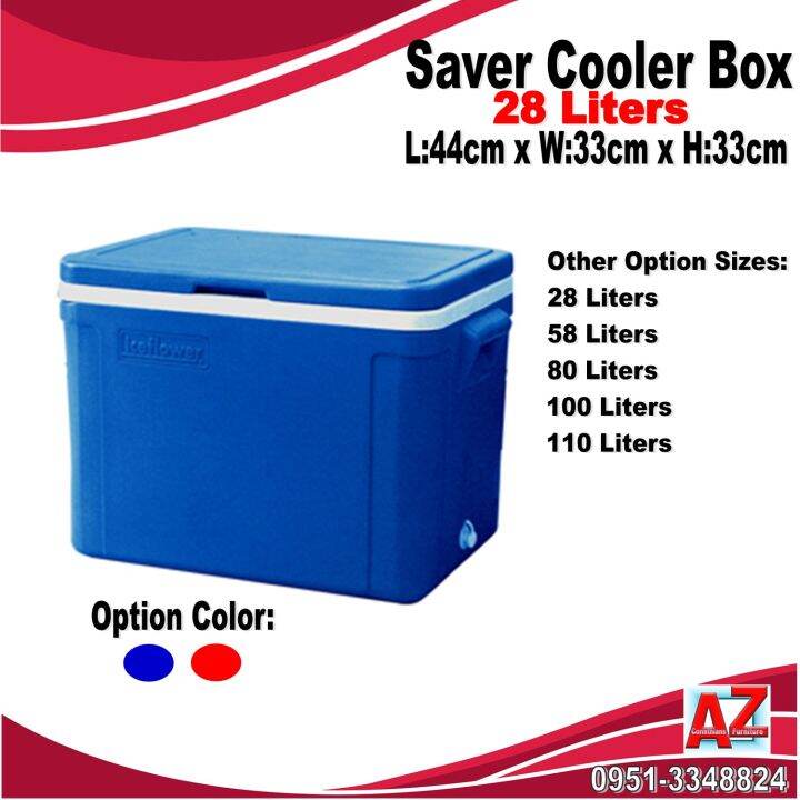 Saver hard plastic Cooler Box 28 Liters-ICE FLOWER | Lazada PH