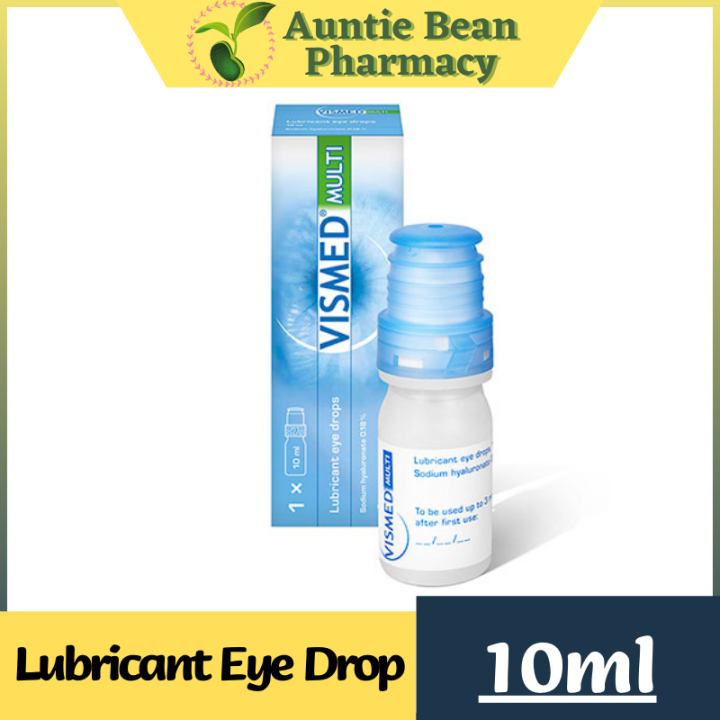 Vismed Multi Lubricant Eye Drops 10ml ( containing Sodium Hyaluronate 0 ...