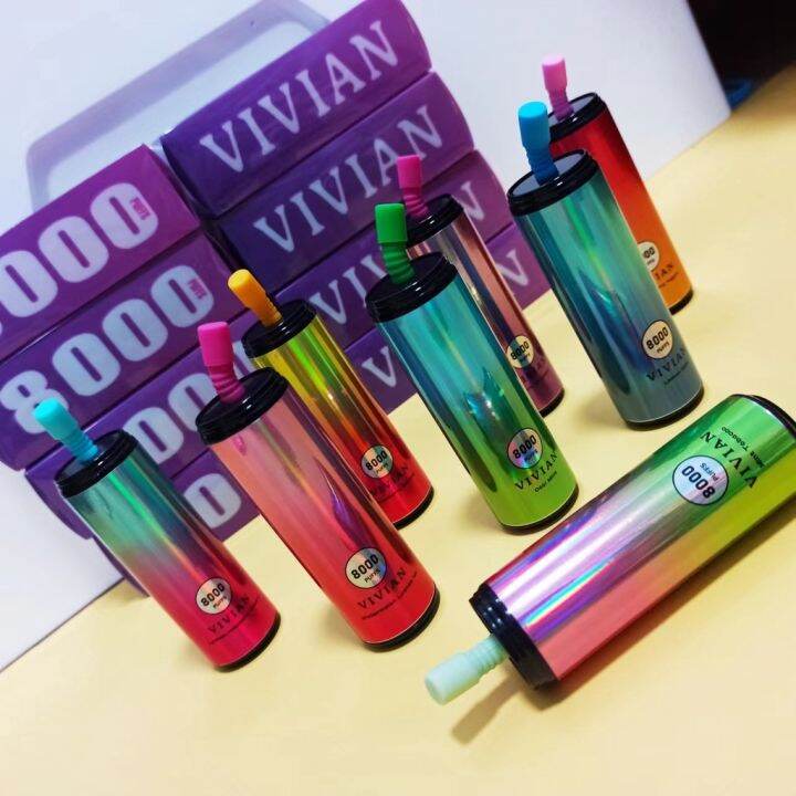 [𝐋𝐄𝐆𝐈𝐓] Menthol 5 Nic VIVIAN PLUS 8000 Puff Disposable Pod 8000 Puffs ...