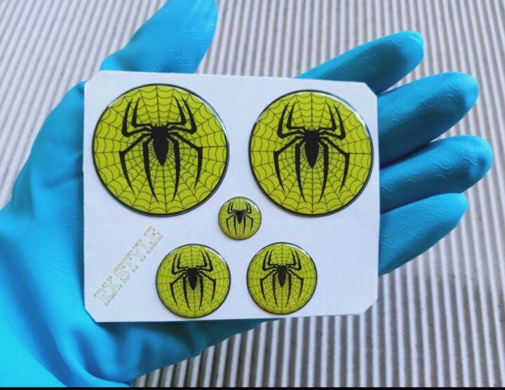 Emblem stiker laba laba logo spider kuning stiker nmax aerox | Lazada ...