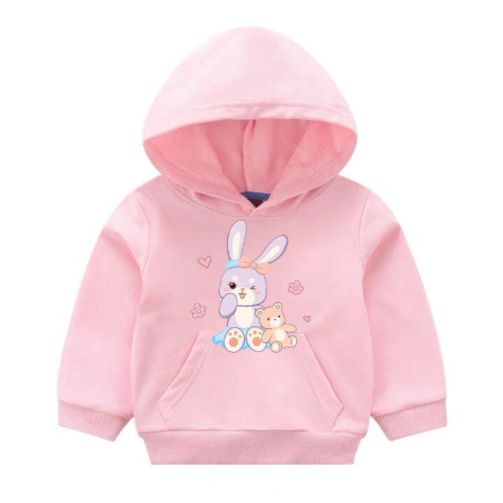 Cute Cartoon Hoodie Sweatshirt Pullover Long Sleeve for Kids Girl and ...