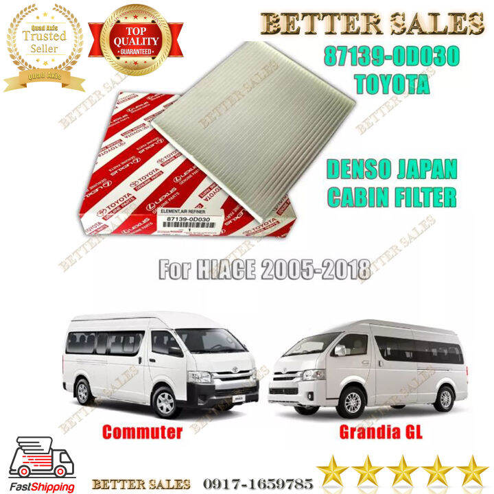 FILTER FOR TOYOTA HIACE COMMUTER ORIGINAL DENSO JAPAN (2005-2018 ...