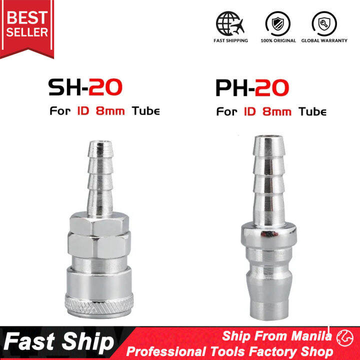 SH20 PH20 Hose Coupling Connector Air Compressor Hose Quick Coupler Plug Socket Pneumatic ...