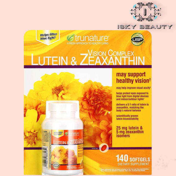 trunature VISION COMPLEX LUTEIN & ZEAXANTHIN 140 Softgels | Lazada PH