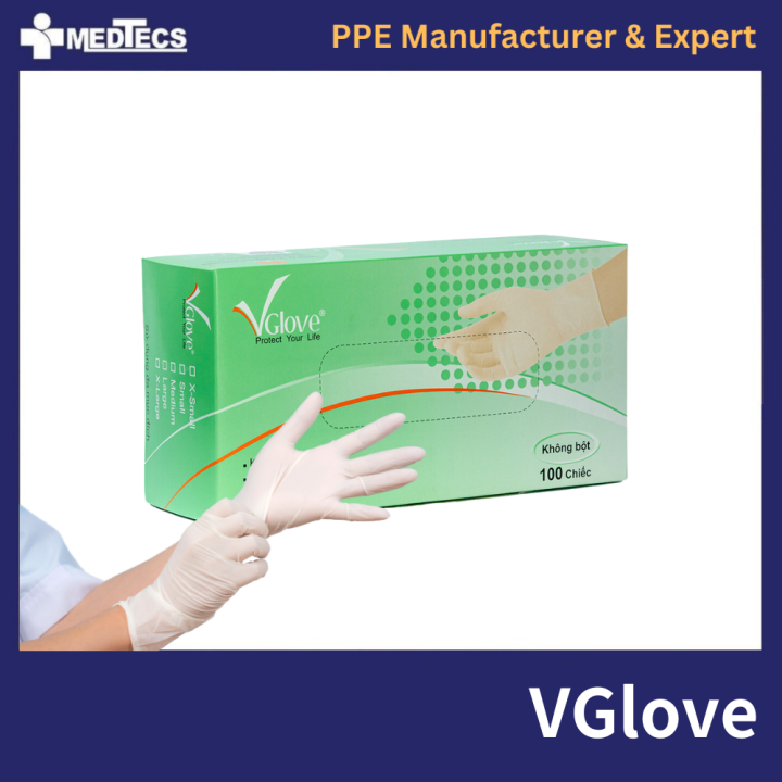 VGlove Latex Gloves 100 pcs per box | Lazada PH
